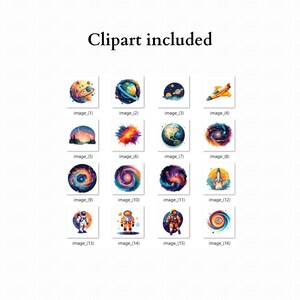 Cosmic Galaxy Clipart, Watercolor, Space Clipart, Galaxy, Universe, Png ...