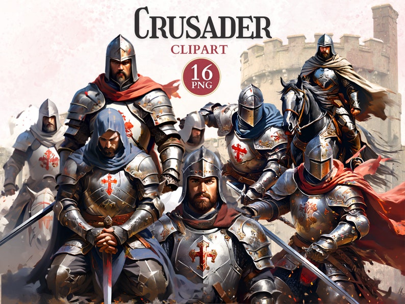 Crusader Clipart, Knight Png, Medieval Knight, Armor Clipart, Medieval ...