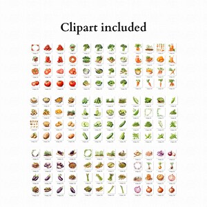 Vegetables Clipart Bundle, Set, Healthy Food Png, Veggie, Vegan, Salad ...