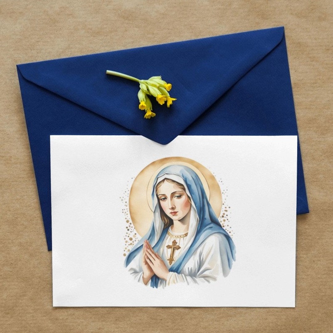 Blessed Mother Clipart, Blessed Virgin Mary, Mother of God, Faith Cut ...