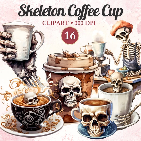 Pink Skull Coffee Cup - Etsy UK