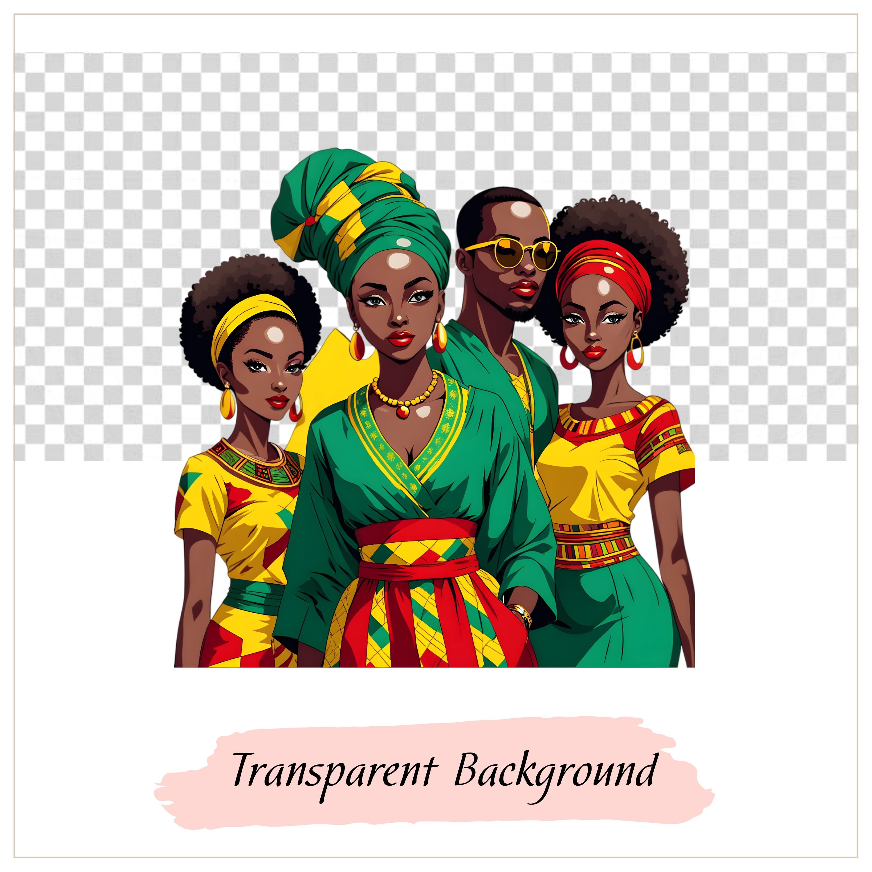 Black History Clipart Bundle, Afroamerican, Afro Png, Juneteenth Png ...