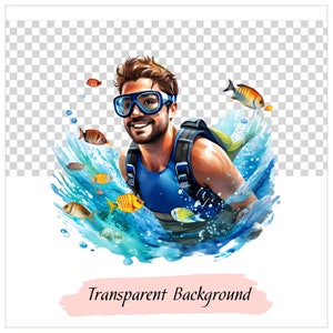 Aquatic Sports Clipart Bundle, Water Sports, Diving, Kayak, Paddle ...