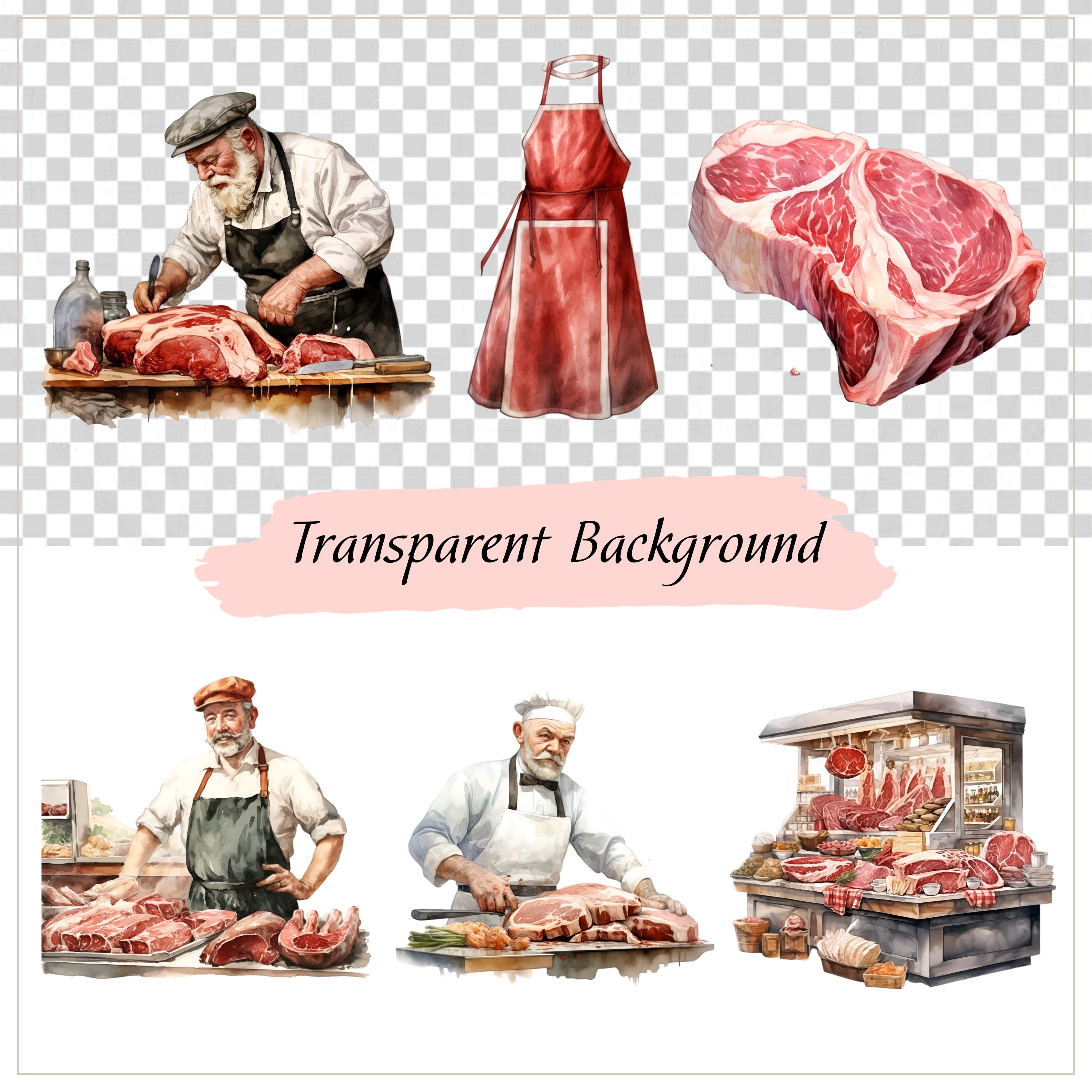 Butcher Clipart, Butcher Png, Butcher Vector, Butcher Knife, Steak ...
