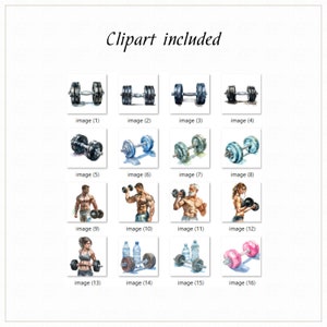 Dumbbell Clipart, Dumbbell Png, Gym Clipart, Strenght Training, Workout ...