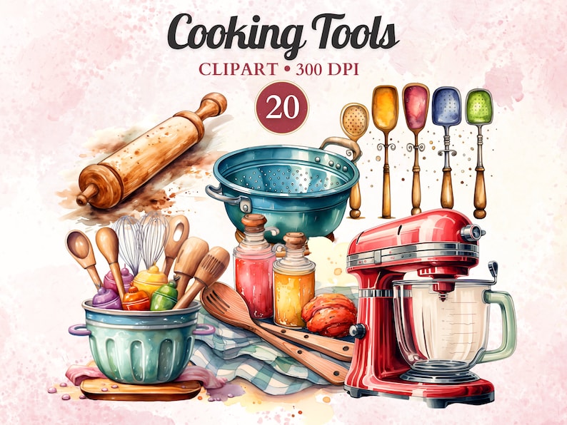 Cooking Tools Clipart, Kitchen Utensils, Chef Tools, Cook, Kitchen ...