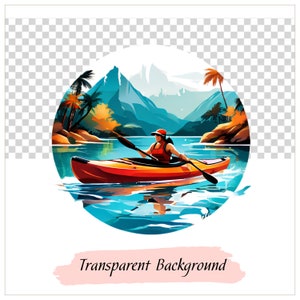 Canoe Clipart, Adventure Icons, Kayak Silhouette, Trail Vector Art ...