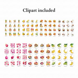 Topical Fruits Bundle, Set, Papaya, Pineapple, Coconut, Tropical Flavor ...