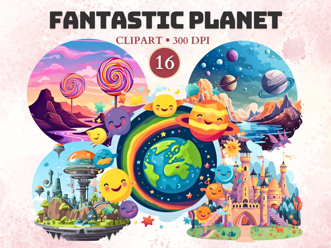 Fantastic Planet Clipart, Pastel, Space Clipart, Galaxy Universe, Png ...