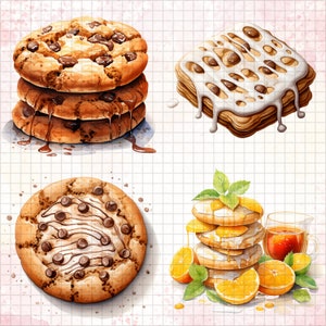 Cookie Clipart, Dessert Clipart, Bakery, Sweet Treats, Delicious ...