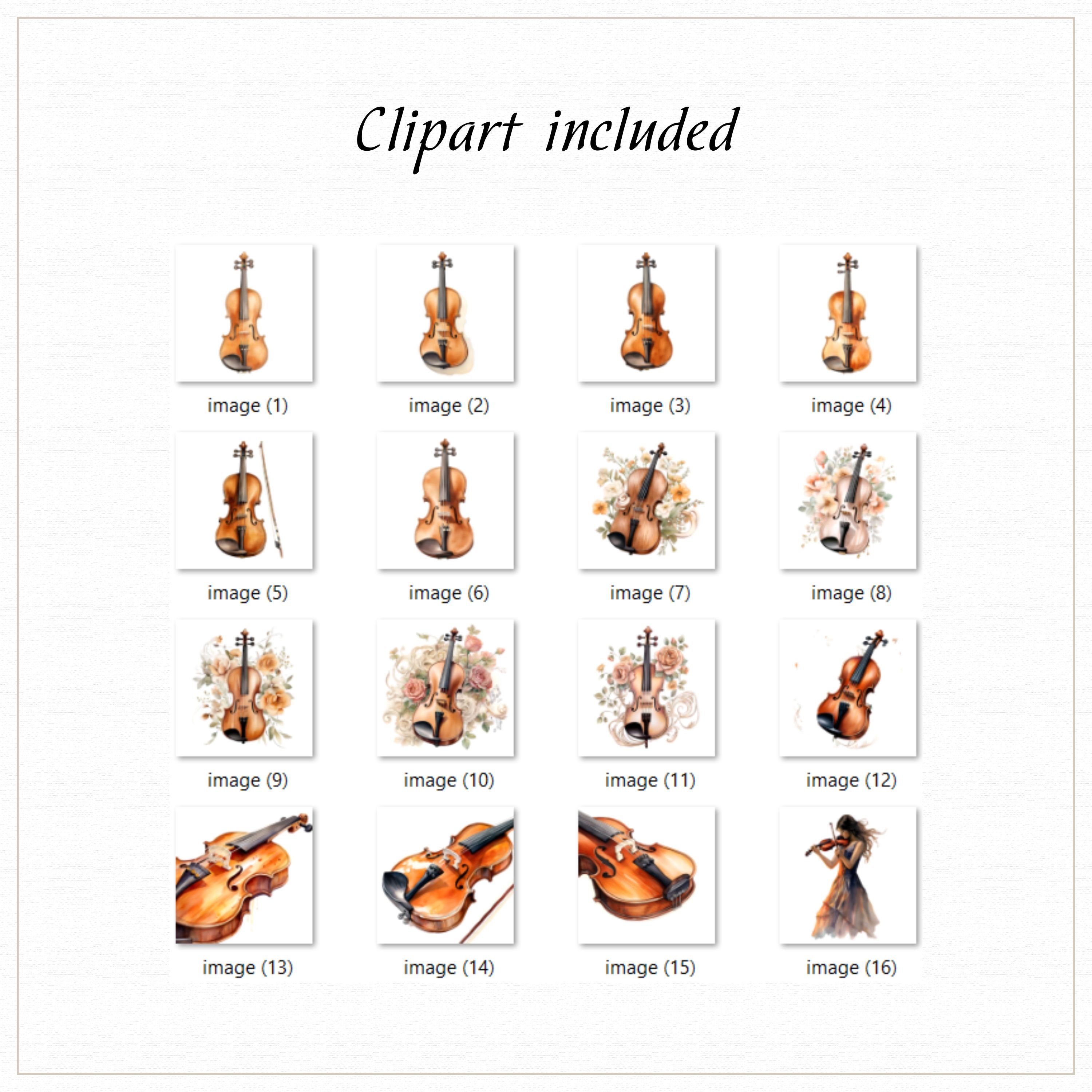 Violin Clipart, Violin Png, String Instrument, Musical Instrument ...
