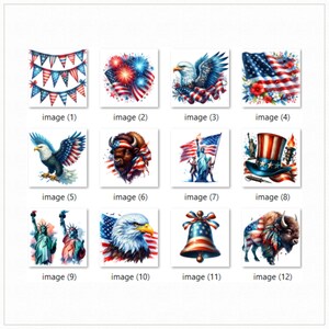 American Symbols Clipart, Independence Day Graphics, USA Flag Clipart ...