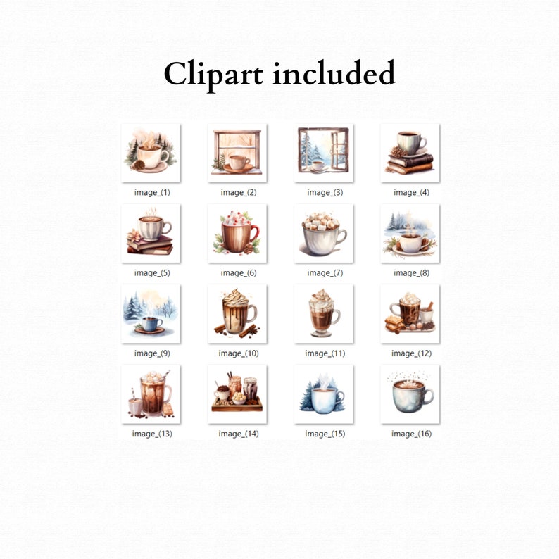 Hot Chocolate Clipart, Hot Cocoa, Mug, Cup, Winter, Sweet Clipart ...