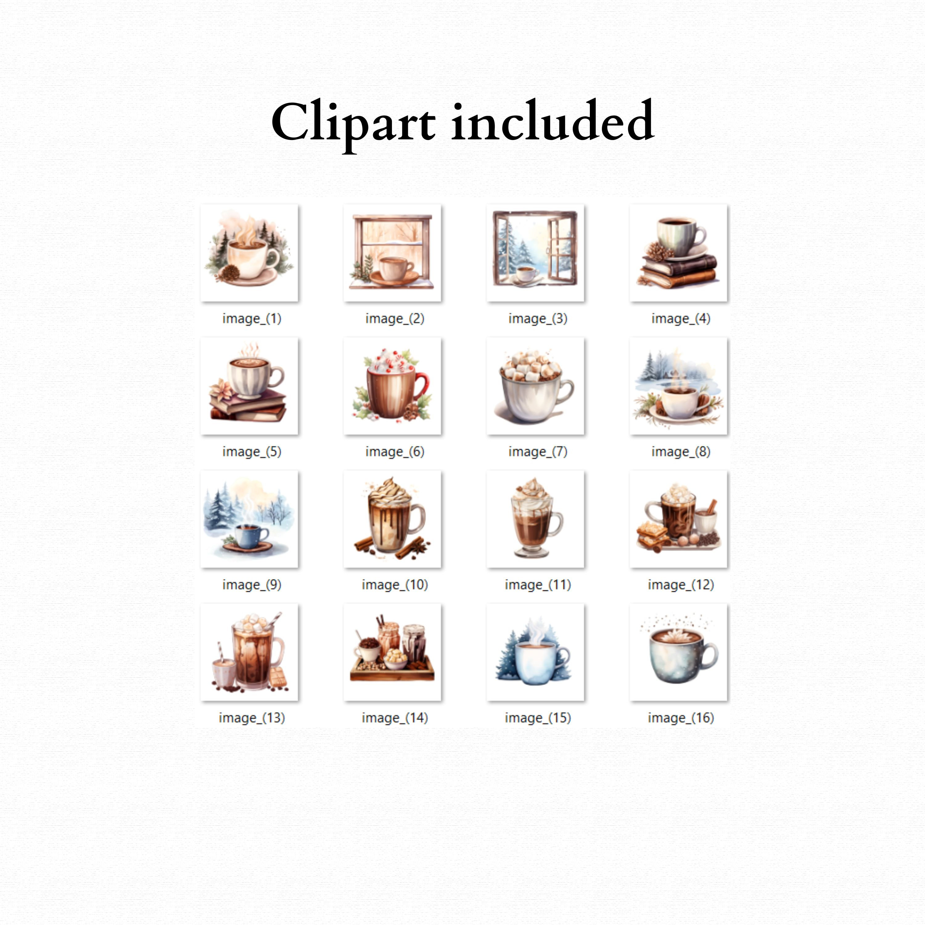 Hot Chocolate Clipart, Hot Cocoa, Mug, Cup, Winter, Sweet Clipart ...