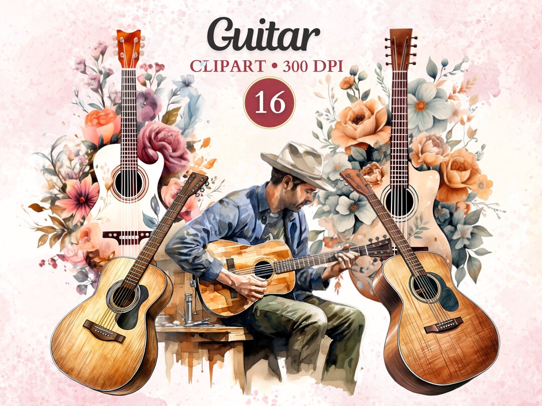Guitar Clipart, Guitar Png, Acoustic, Guitarist, String Instrument ...