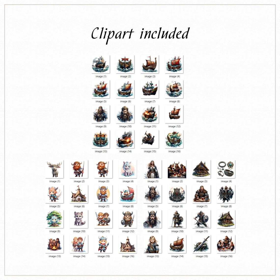 Viking Clipart Bundle, Viking Png, Norway Clipart, Ancient Civilization ...