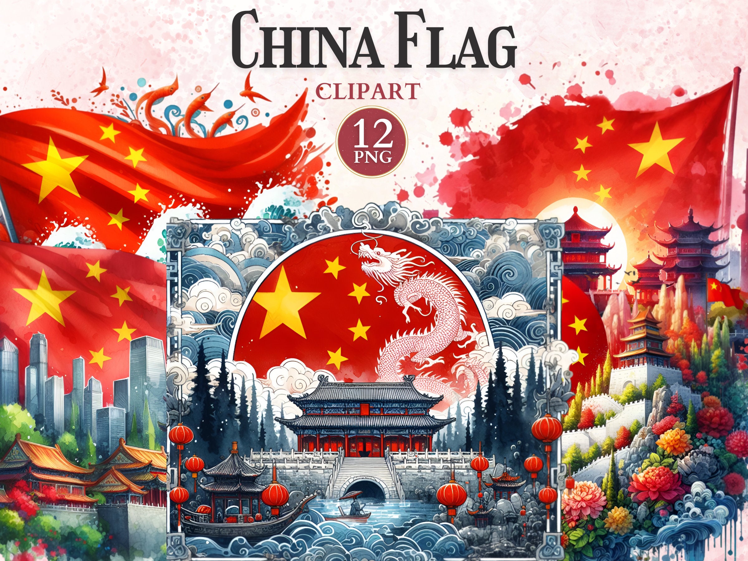 Chinese Vlag Clipart Flag Of China Information Mandarin Chinese, China