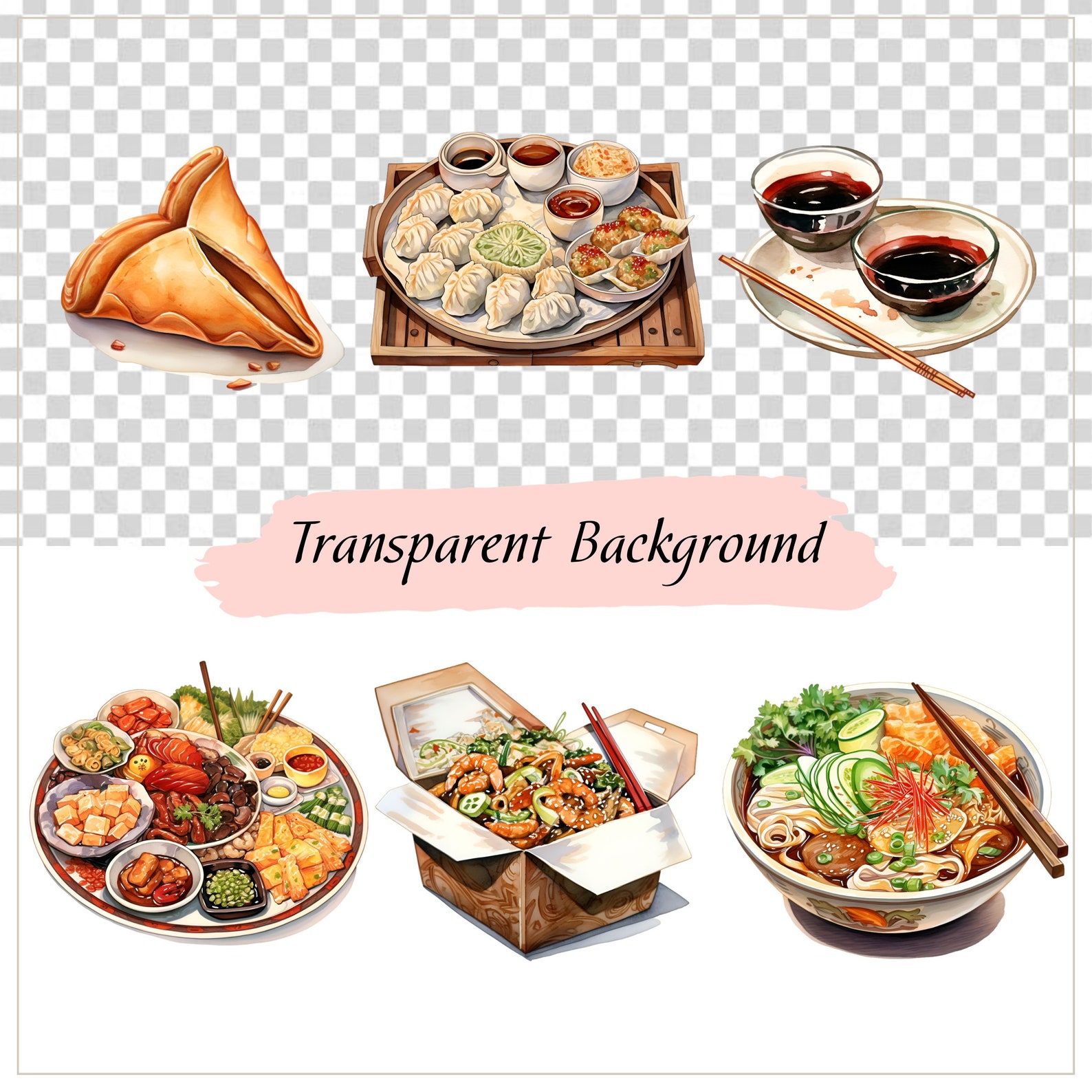 Chinese Food Clipart, China Clipart, Asian Cuisine, Asian Food, Food ...