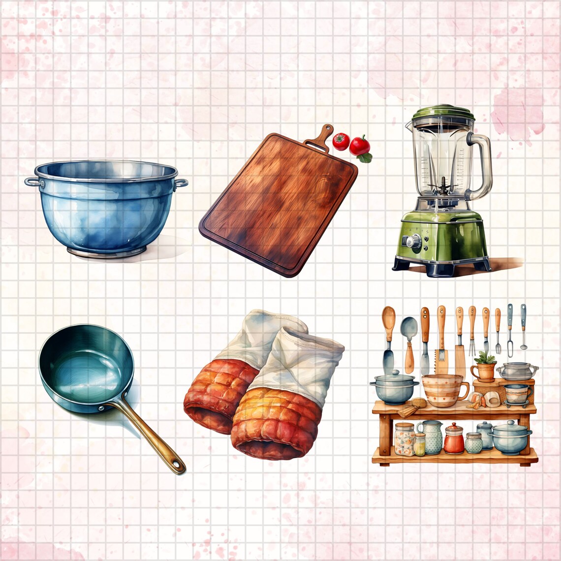 Kitchen Tools Clipart, Cooking Tools , Kitchen Utensils, Chef Tools ...