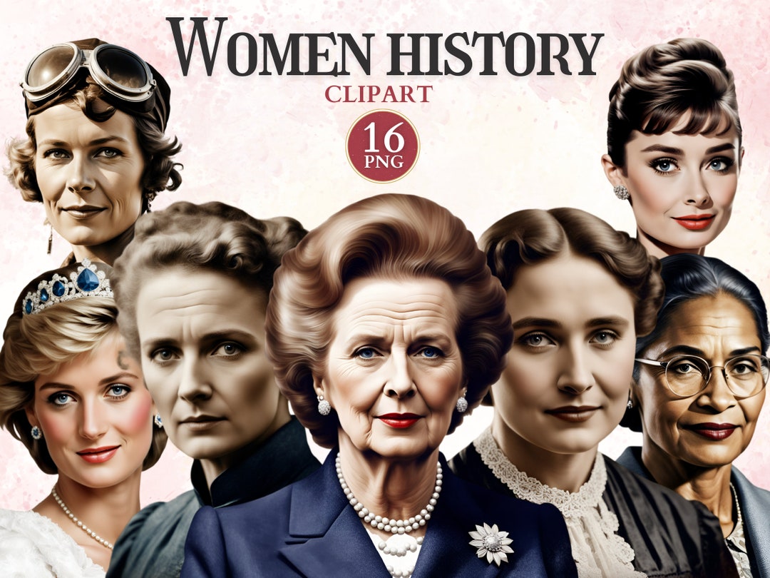 Women History Clipart, Famous Women, Lady Image, Human Rights, Civil ...