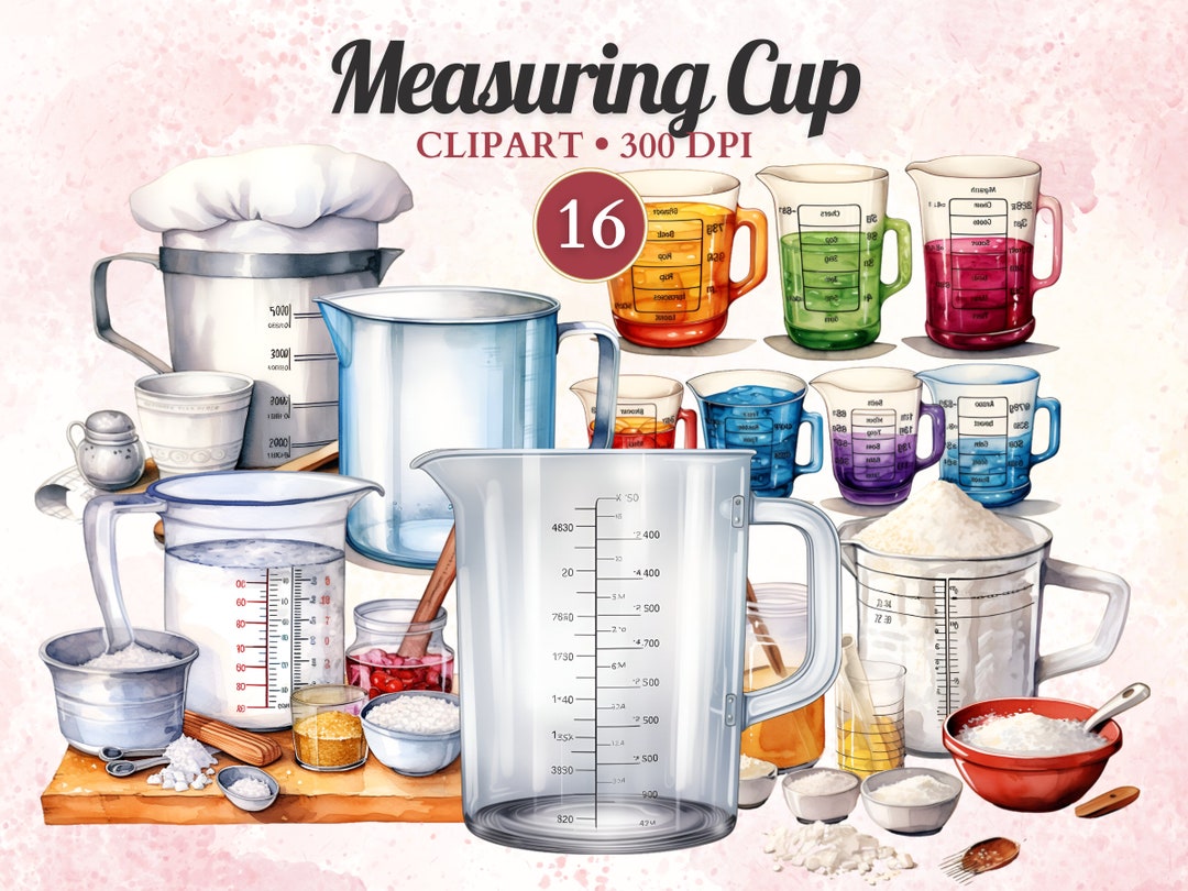 Measuring Cup Clipart, Cooking Clipart, Baking Clipart, Kitchen ...