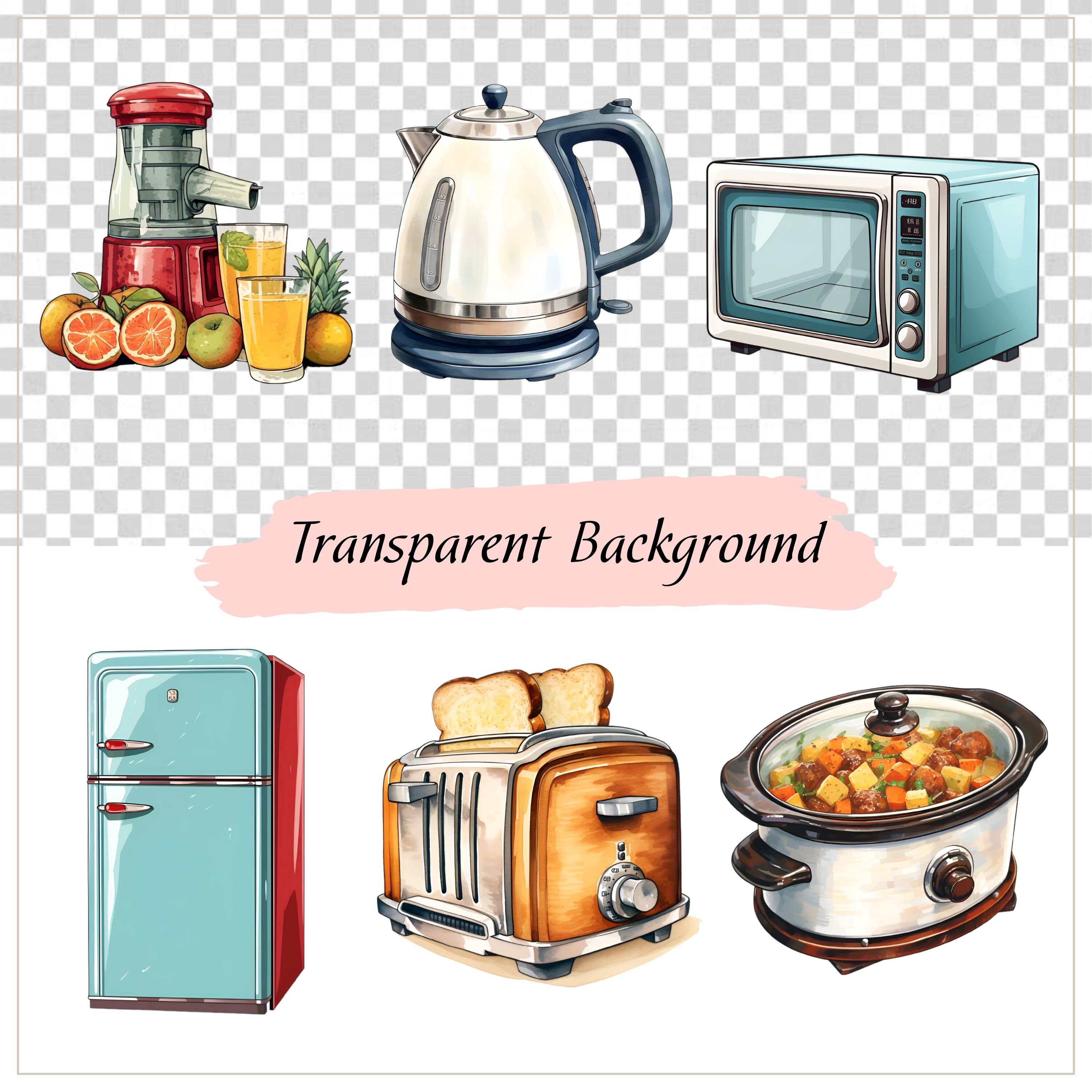 Kitchen Appliances Clipart, Cooker, Cooking Tools, Kitchen Utensils ...