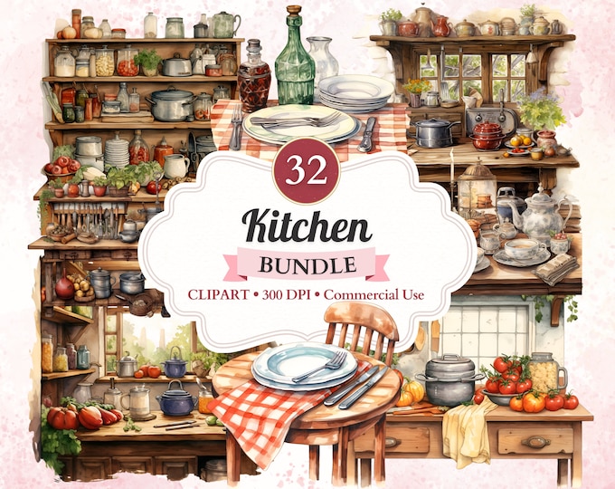 Kitchen Clipart, Cooking Clipart, Clipart, Journal, Scrapbooking ...