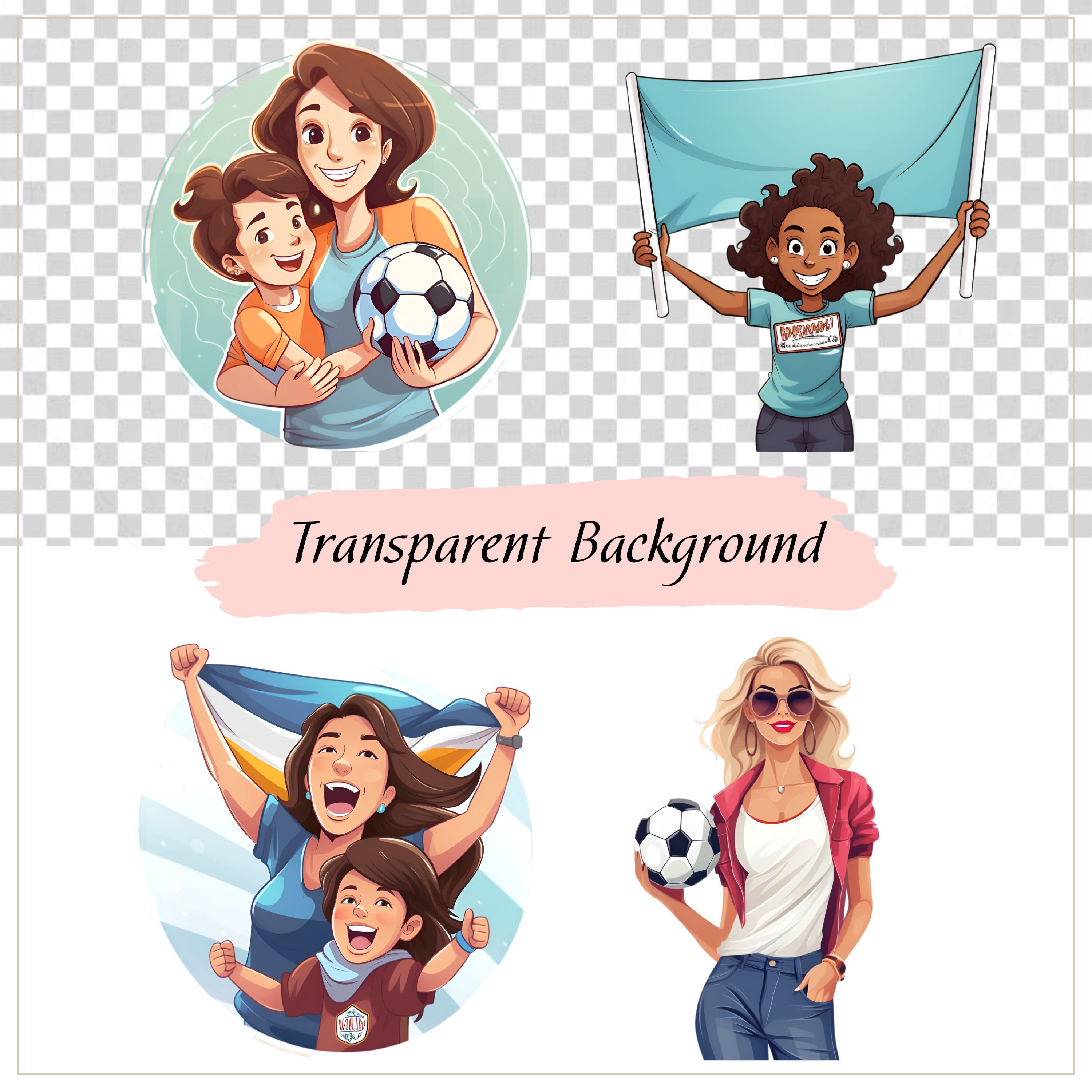 Soccer Mom Clipart, Soccer Png, Mommy, Mother, Football Png, Football ...