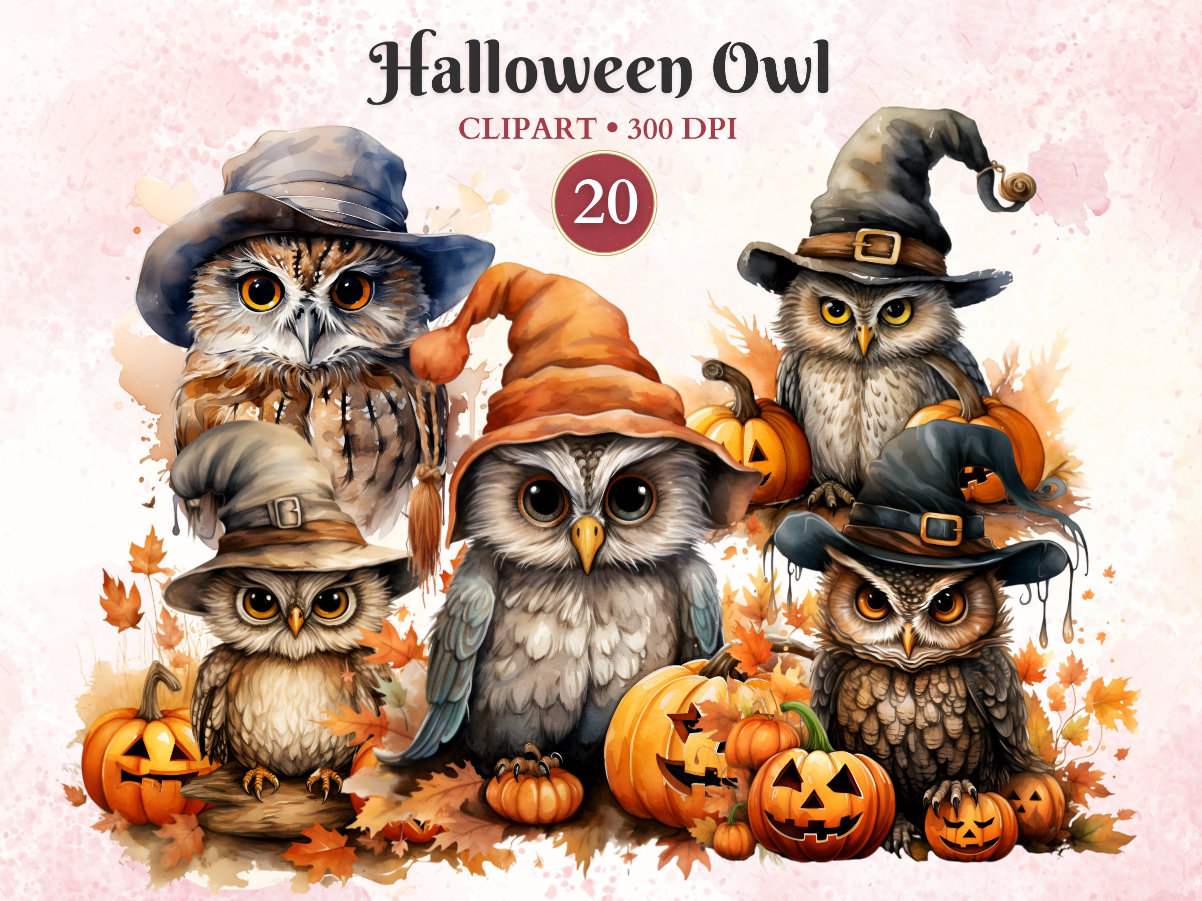 Happy Halloween Owl Clip Art