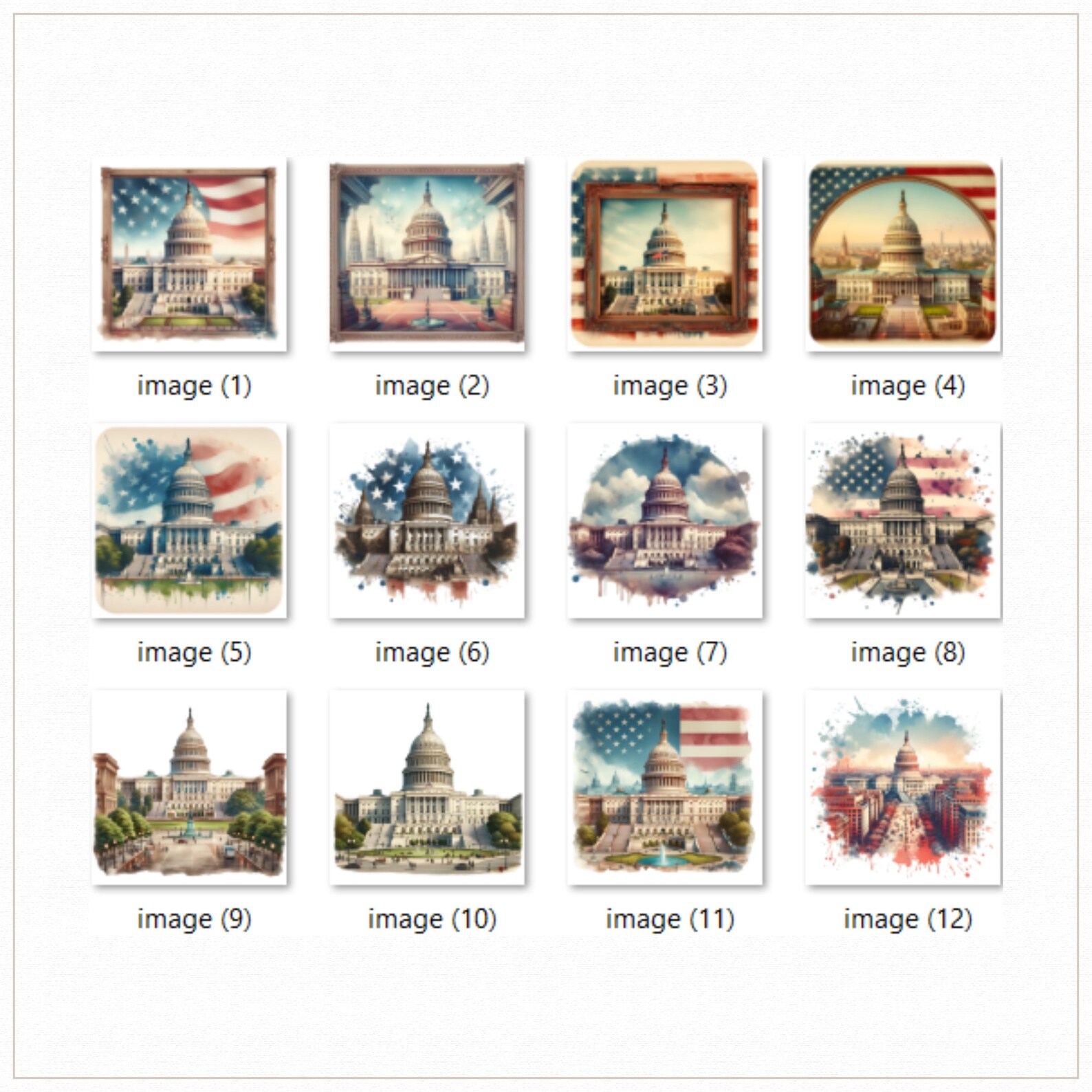 Capitol Building Clipart, Washington DC, Washington Skyline, City ...