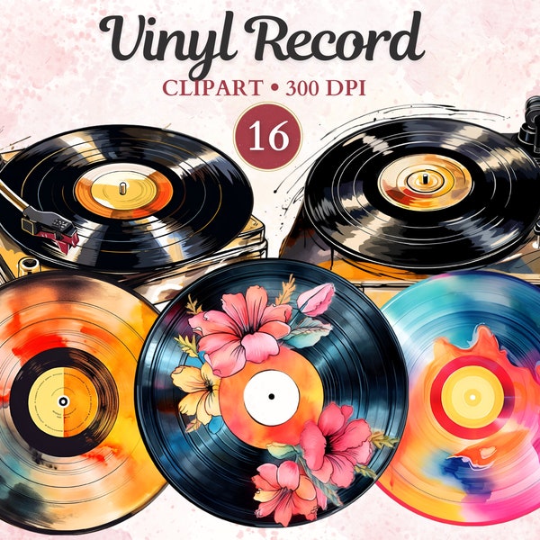 Vinyl Record Clipart - Etsy