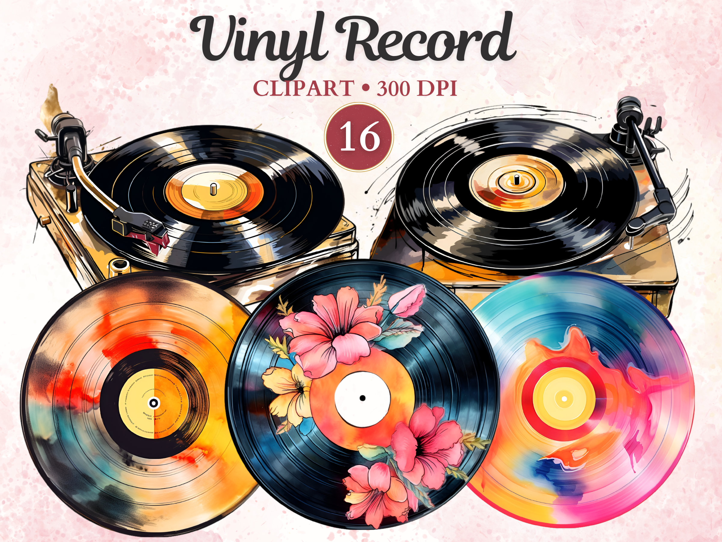 Vinyl Record Clipart, Vinyl Record Png, Music Player, Classical Music ...