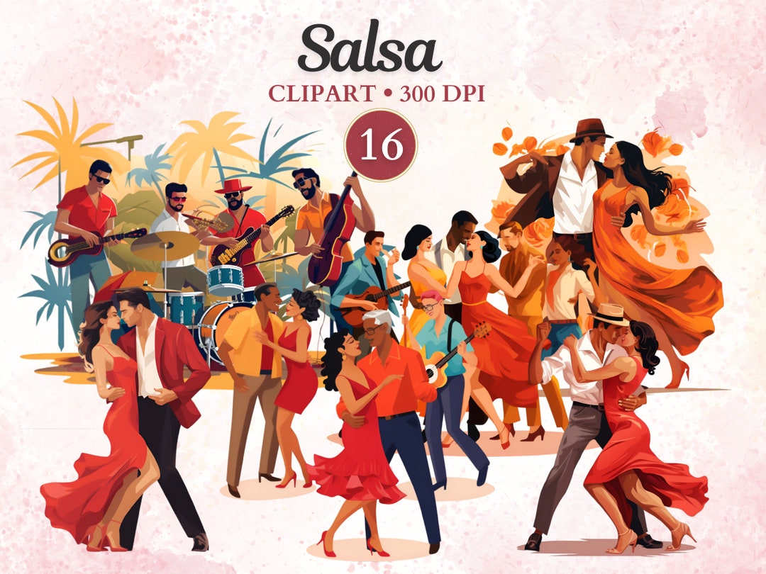 Salsa Clipart, Salsa Music, Dancer Clipart, Dance Png, Dancer Image ...