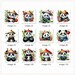 Chinese Panda Clipart, Chinese Designs, Bamboo Art, Panda Graphics ...