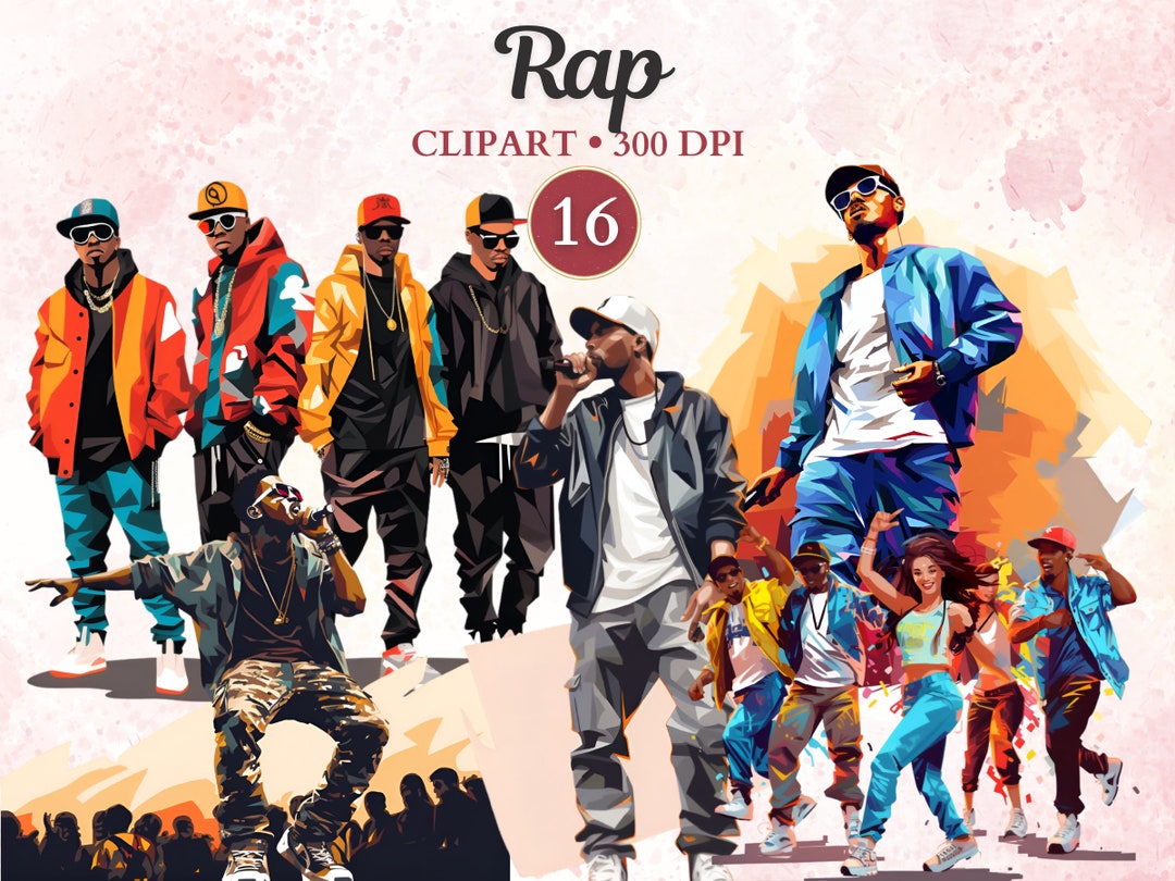 Rap Music Clipart, Hip Hop, Rapper, Party Dance, Singer Clipart, Dance ...