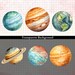 Planets Clipart, Watercolor, Galaxy Clipart, Universe, Png, Outer Space ...