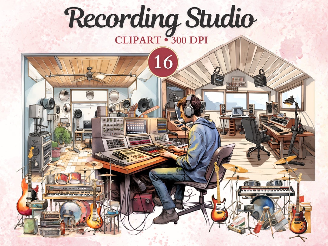 Recording Studio Clipart, Audio, Sound, DJ, Music Producer, Music ...