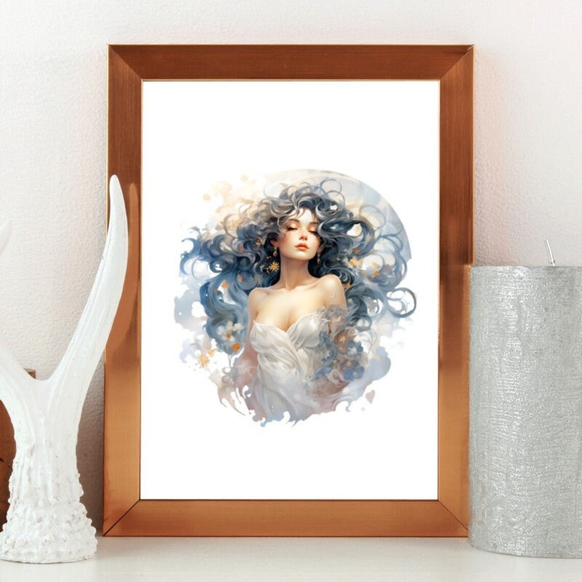 Goddess Ladies Clipart Bundle, Celestial Clipart, Goddess Png, Diva ...