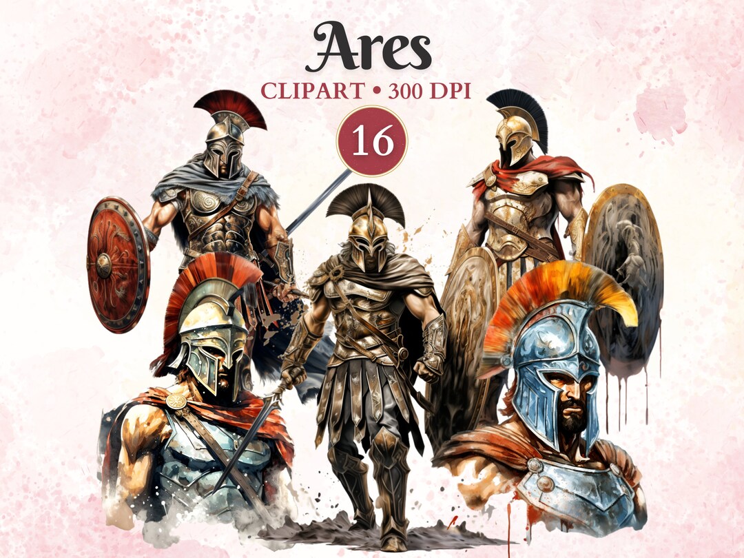 Ares Clipart, Whimsical Wonder, God of War, Mythology Clipart, Greek ...