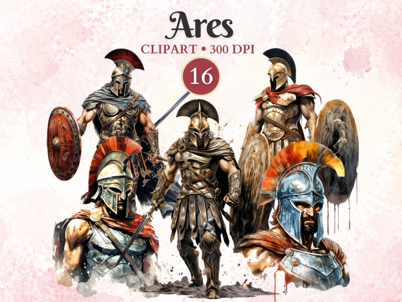Ares Clipart, Whimsical Wonder, God of War, Mythology Clipart, Greek ...