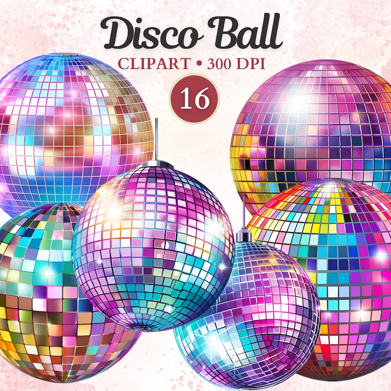Disco Ball Clip Art - Etsy