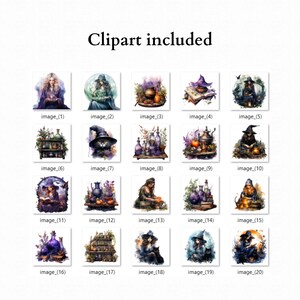 Witchy Witchcraft Clipart, Wiccan Clipart, Esoteric Clipart, Halloween ...