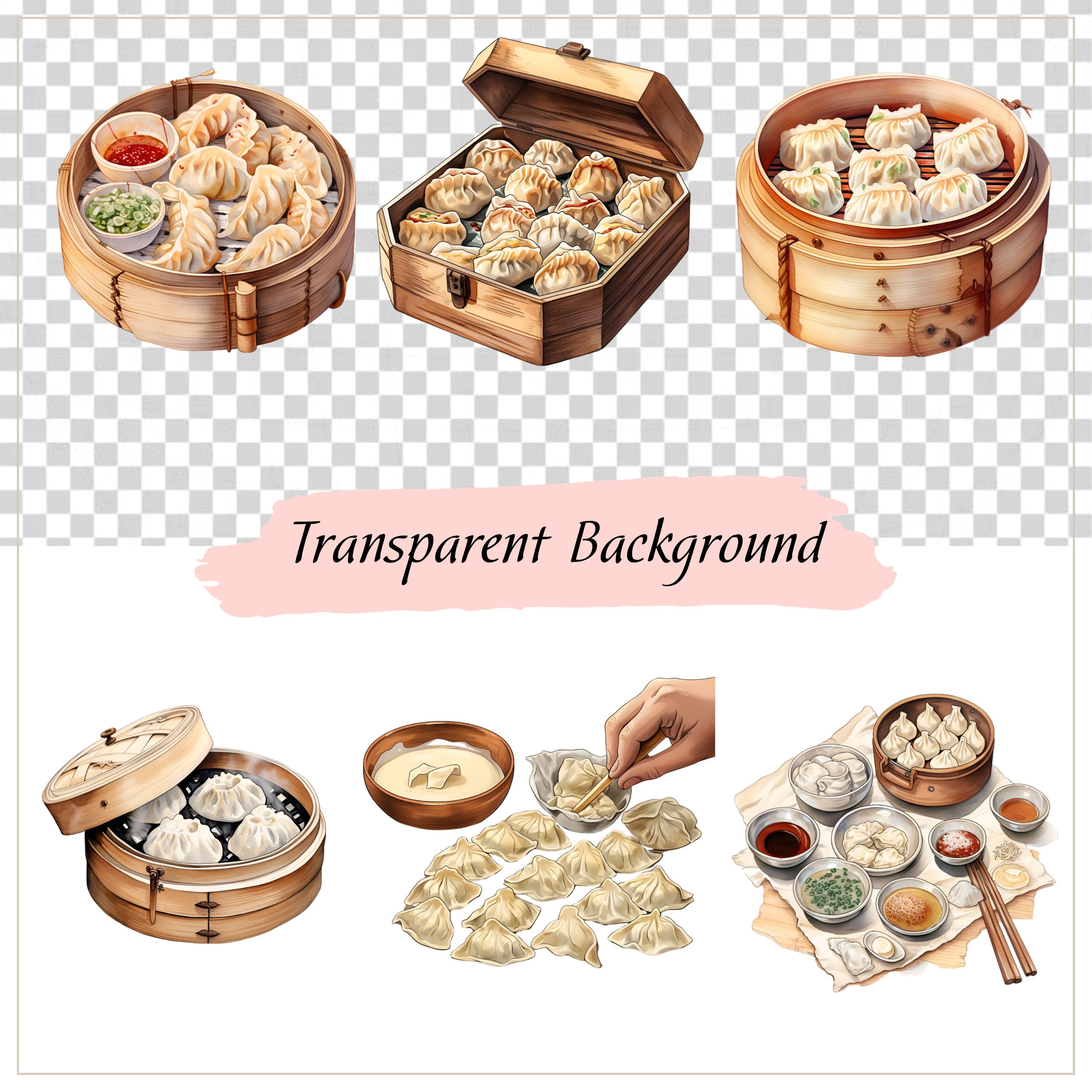 Dumplings Clipart Chinese Food China Clipart Asian Cuisine - Etsy