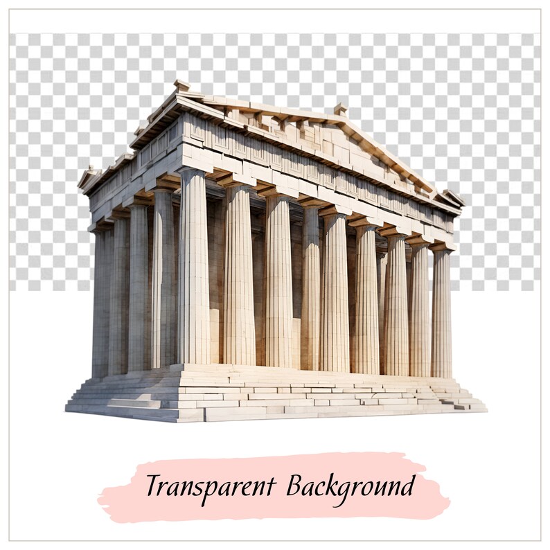 Parthenon Clipart, Parthenon, Ancient Greek Clipart, Greek Mythology ...