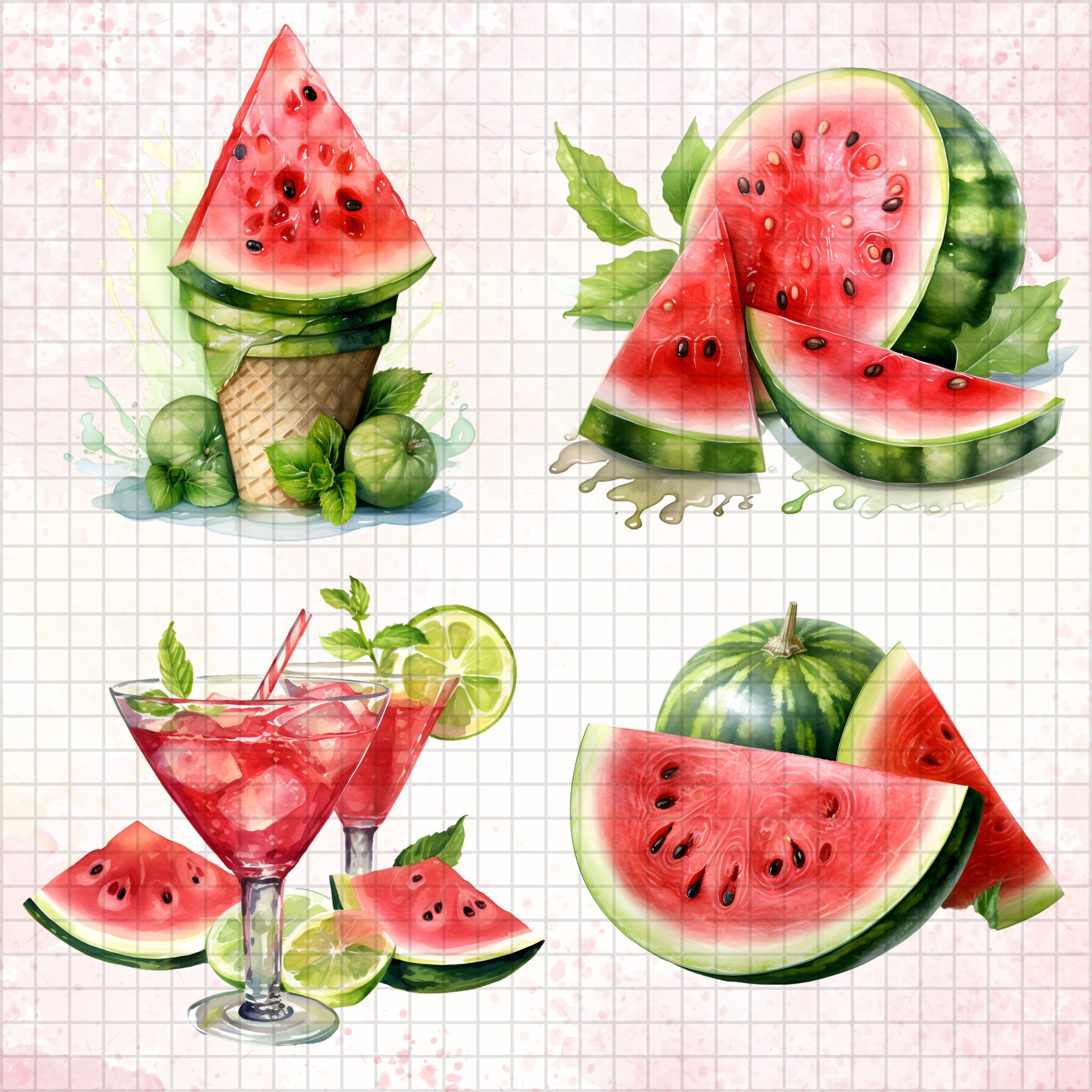 Watermelon Clipart, Watermelon Picnic Download, Refreshing Summer ...
