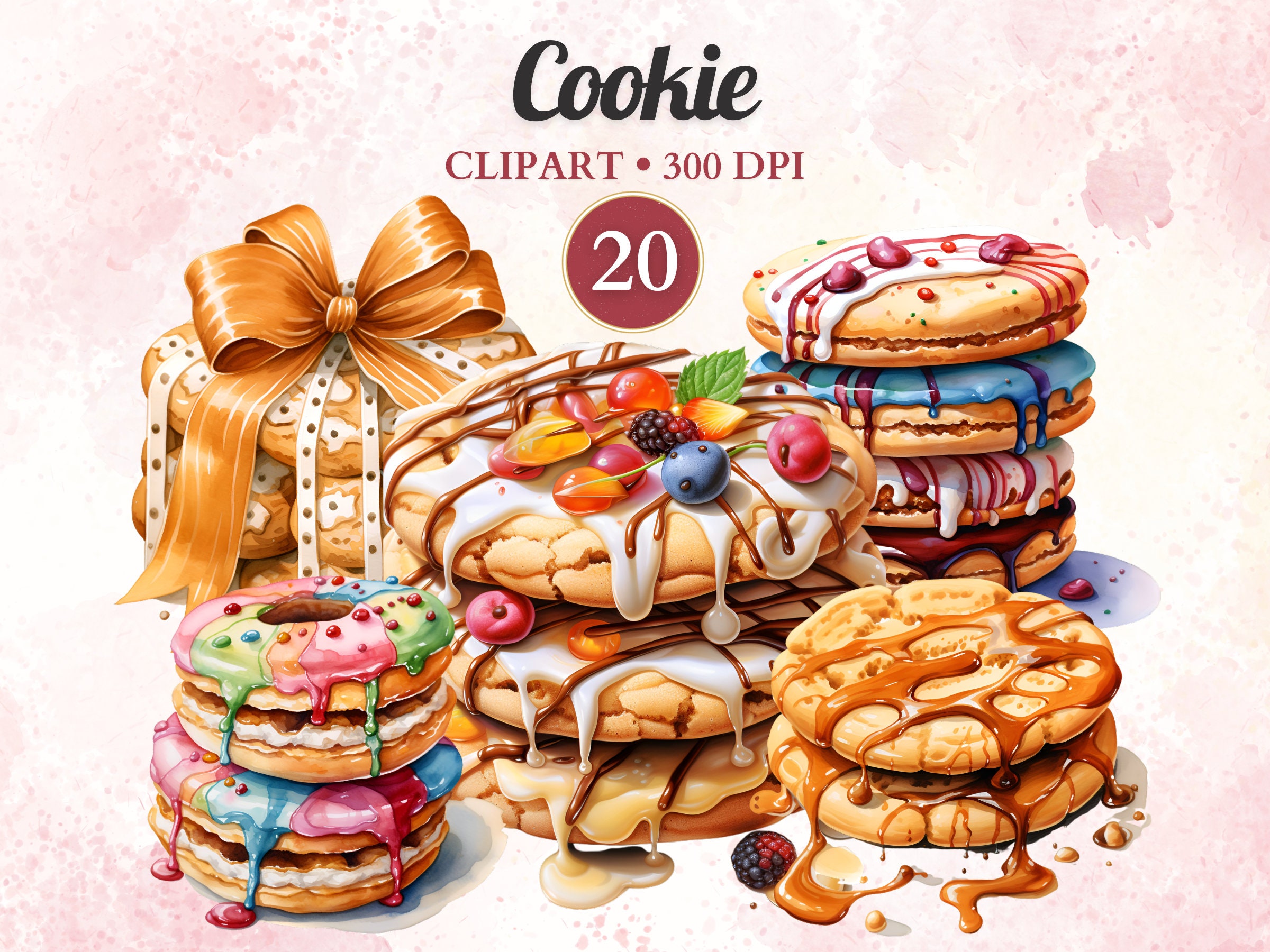 Cookie Clipart, Dessert Clipart, Bakery, Sweet Treats, Delicious ...