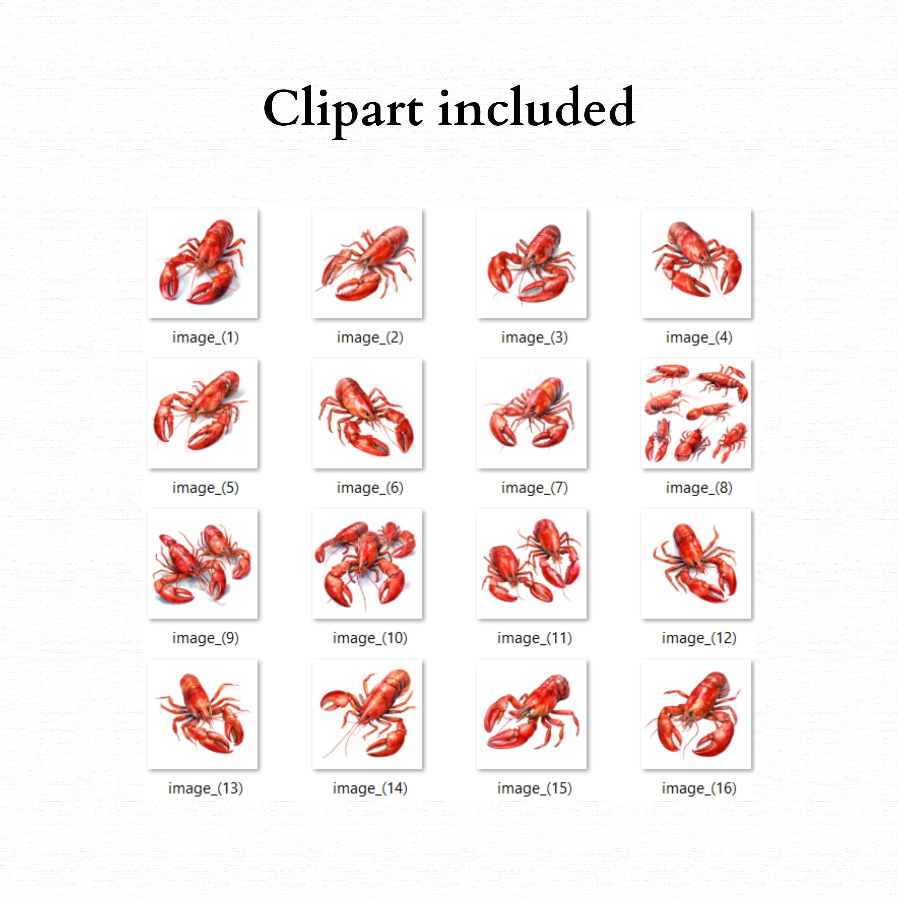 Crawfish Clipart, Crawfish Png, Crawfish Vector, Fish Clipart, Crawfish ...