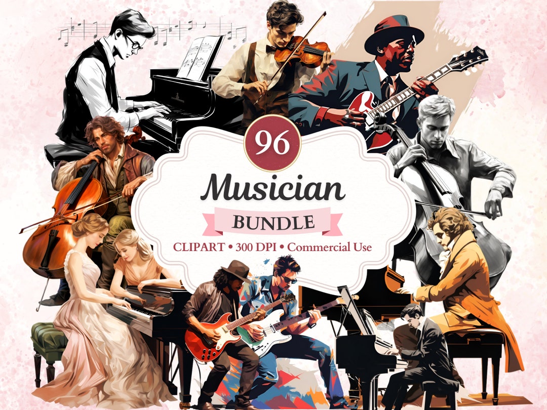 Musician Clipart Bundle, Musician Png, Music Clipart, Music Png ...