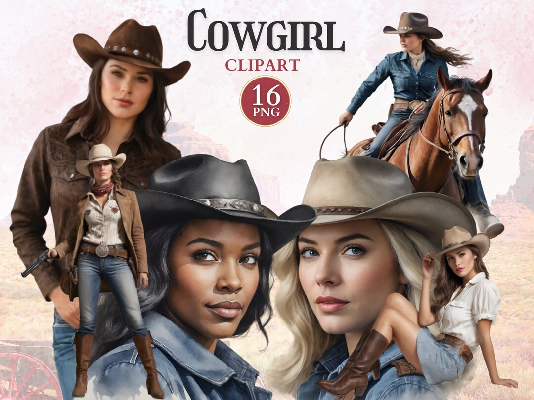Cowgirl Clipart, Western Clipart, Wild West Png, Old West, American ...