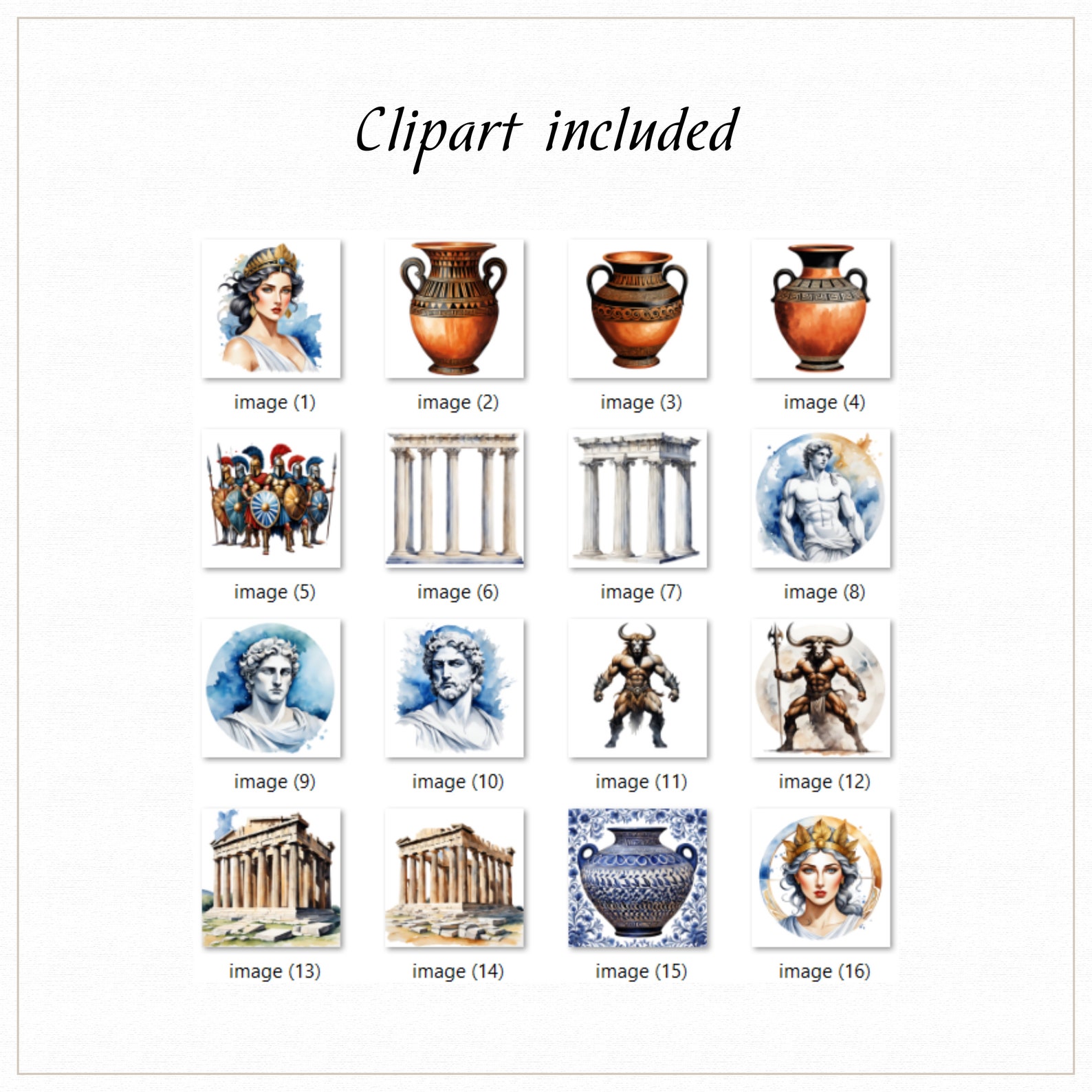 Ancient Greek Clipart, Mythical Creature, Goddess Clipart, Animated ...